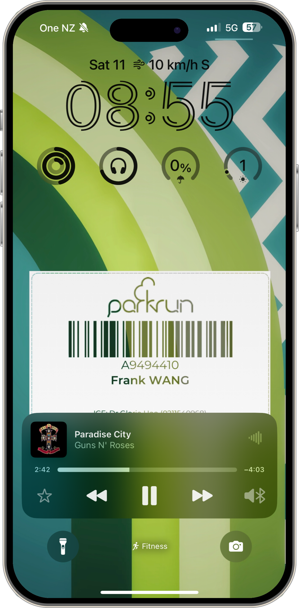 parkrun Barcode Wallpaper Shortcut – Companion Page – Yourong Frank Wang